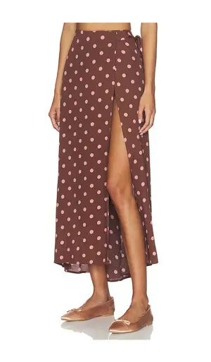 L*Space Ever Wrap Skirt In Brown