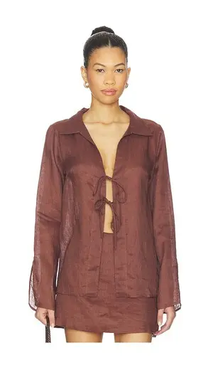 L*Space Venice Shirt In Brown