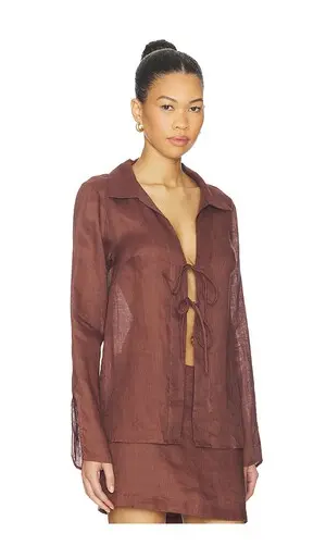 L*Space Venice Shirt In Brown