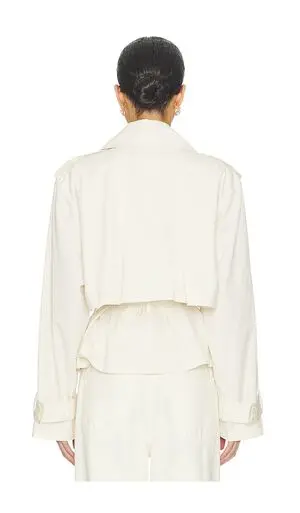 Joe's Jeans The Liz Cropped Trench Coat - Ecru