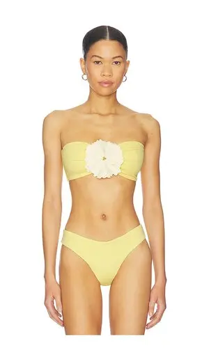BAHIA MARIA Maia Bikini Top In Yellow - Butter