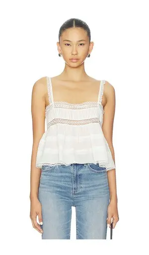Free People Darling Dreams Cami In Ivory - Clean Ivory