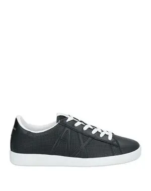 Armani Exchange Sneakers Size Cow Leather, Polyester - Black