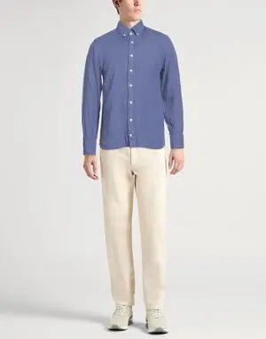 HACKETT Shirt Size Linen - Blue