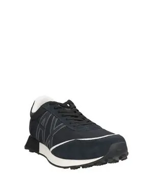Armani Exchange Leather And Polyamide Sneakers - Midnight Blue
