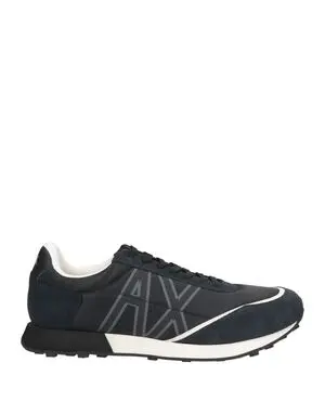 Armani Exchange Leather And Polyamide Sneakers - Midnight Blue