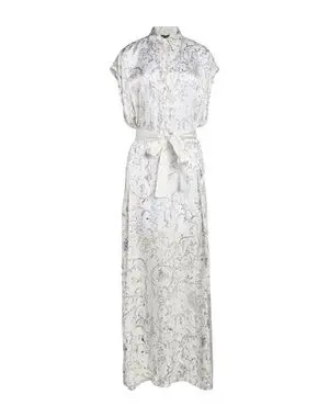 Fabiana Filippi Maxi Dress Size Silk, Viscose, Cupro - Off White