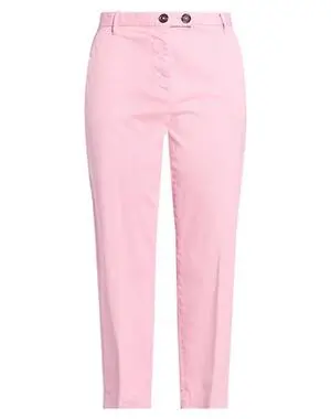 Pinko Pants Size Cotton, Elastane - Pink