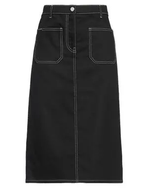COURREGES Denim Skirt Size Cotton, Elastane - Black