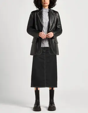 COURREGES Flared Denim Skirt