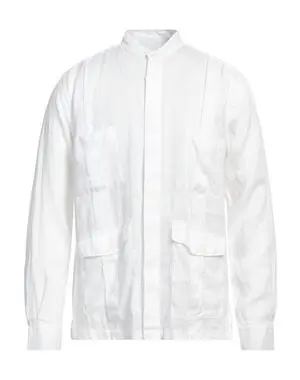 HACKETT Shirt Size Linen - White