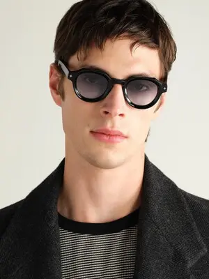 SATO Atria Round-frame Acetate Sunglasses