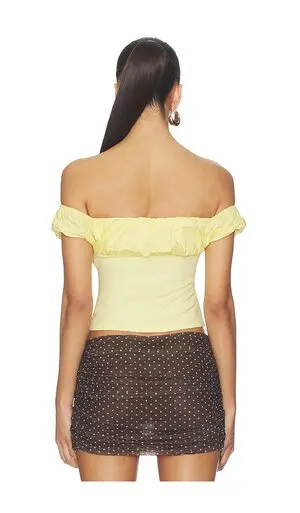 Majorelle Tatum Off-the-shoulder Ruched Top