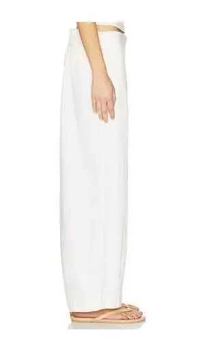 Free People Cotton Linen Pant - Ivory