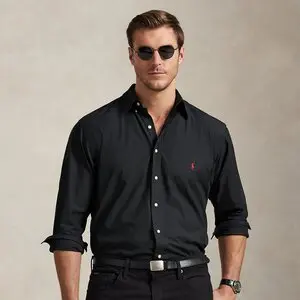 Ralph Lauren Stretch Poplin Shirt - Polo Black