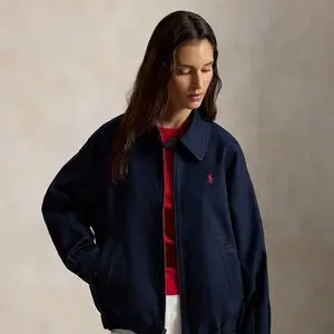 Ralph Lauren Oversized Cotton Windbreaker - Lauren Navy