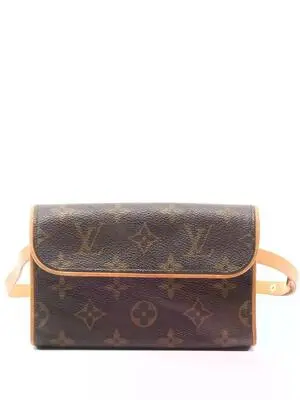 LOUIS VUITTON 2003 Pochette Florentine Monogram Mini Bag - Brown