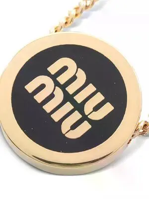 Miu Miu Logo-pendant Necklace