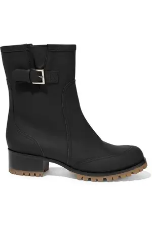 Red Valentino Coated Leather Ankle Boots