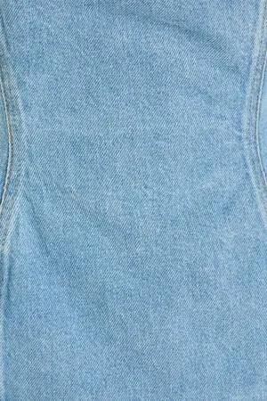 Magda Butrym Strapless Denim Top