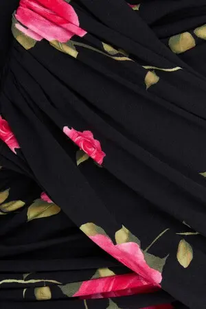 Magda Butrym Off-the-shoulder Floral-print Mini Dress