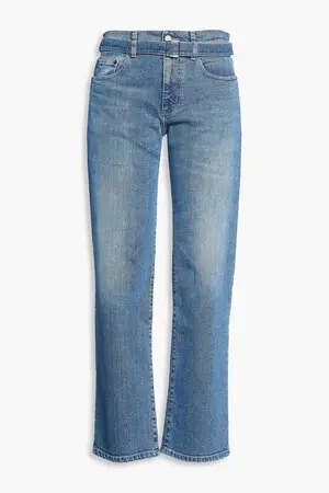 Proenza Schouler Ellsworth Highrise Straightleg Jeans - Mid Denim