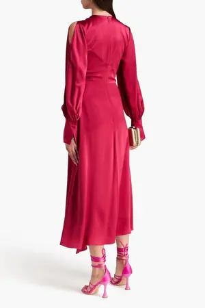 ROKSANDA Hayat Pleated Silk-satin Midi Dress