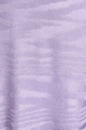 Missoni Metallic Jacquard-knit Mini Dress - Lavender