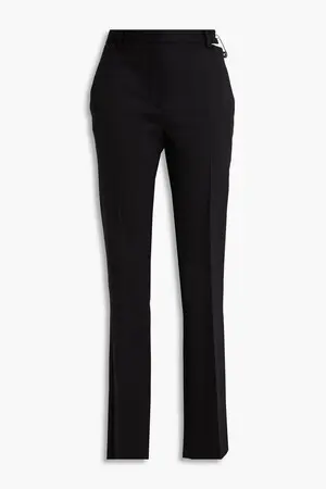 Versace Embellished Woolblend Straightleg Pants - Black