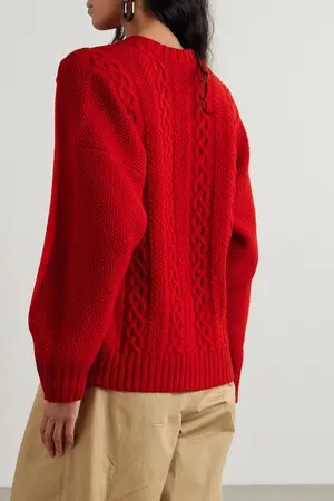 Stella McCartney Oversized Twotone Panelled Wool Sweater