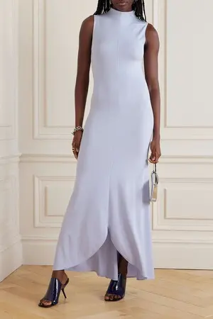 COURREGES Asymmetric Jersey Maxi Dress