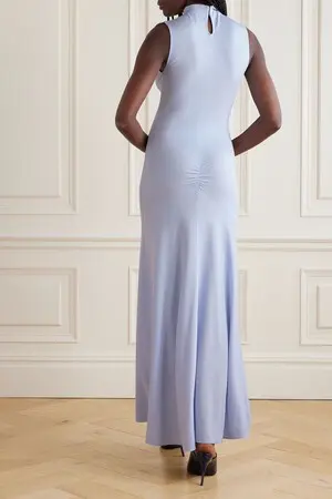 COURREGES Asymmetric Jersey Maxi Dress