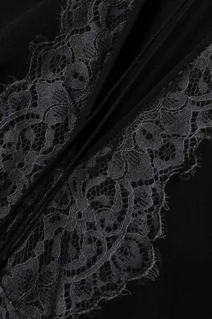 Christopher Esber Cutout Lace-trimmed Silk-georgette Gown