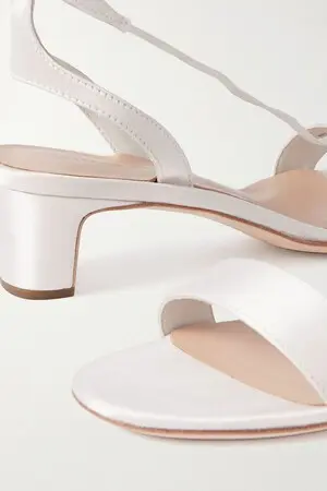 LOEFFLER RANDALL Jackie Satin Sandals - White