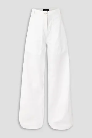 Etro Highrise Cargo Jeans - White