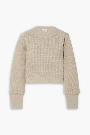 Brunello Cucinelli Sequinembellished Waffleknit Sweater