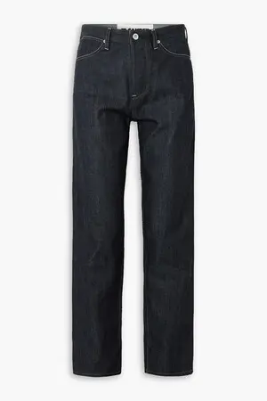 JIL SANDER Cropped Highrise Straightleg Jeans - Dark Denim