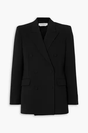 Gabriela Hearst Gavin Doublebreasted Woolcrepe Blazer - Black