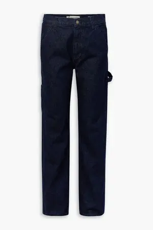 NILI LOTAN Calvin Carpenter Highrise Straightleg Jeans - Dark Denim