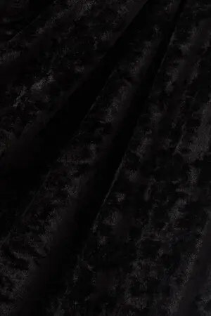 Jacquemus Off-the-shoulder Embellished Stretch-velour Gown - Black