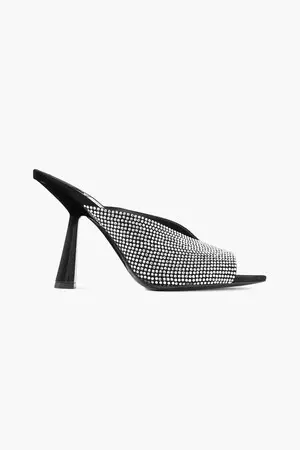 JIMMY CHOO Maryanne Crystalembellished Suede Pumps - Black