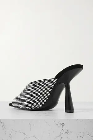 JIMMY CHOO Maryanne Crystal-embellished Suede Pumps