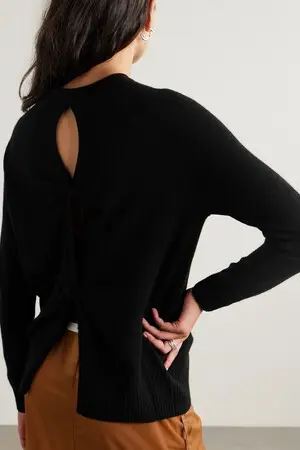 Christopher Esber Monument Twisted Cutout Cashmere Sweater