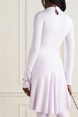COURREGES Asymmetric Jersey Mini Dress