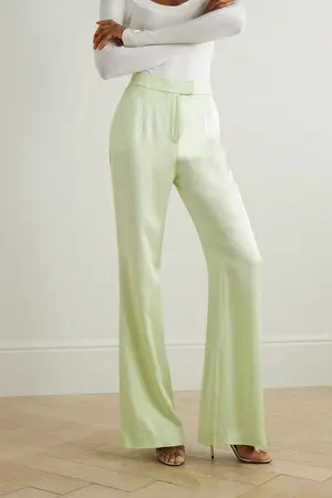 Galvan Boyfriend Satin Flared Pants