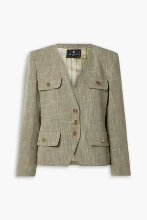 Etro Woven Blazer - Sage Green