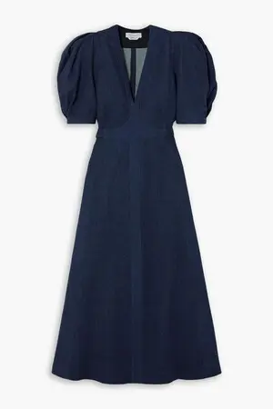 Gabriela Hearst Luz Denim Midi Dress