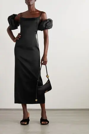 Jacquemus Chouchou Convertible Duchesse-satin Midi Dress