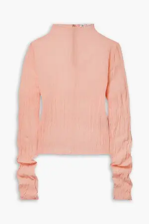 Acne Studios Crinkledgeorgette Top - Peach