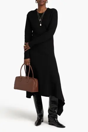 JIL SANDER Asymmetric Wool Dress